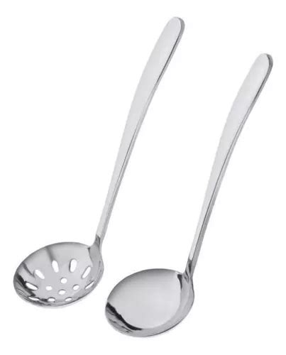 2 Juego De Cucharones De Cocina De Acero Inoxidable 2 Piezas Mercadolibre