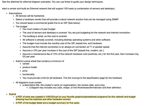 See The Attached For Ethernet Diagram Examples You Can Use Course Hero