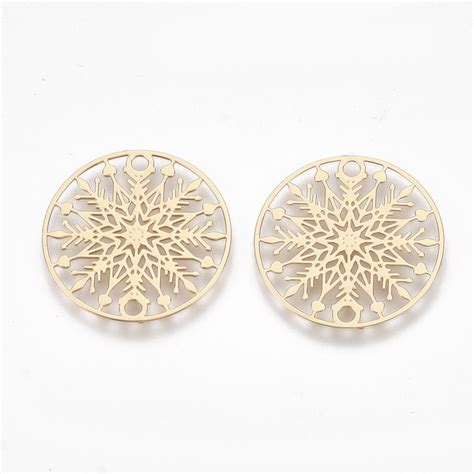 Snowflake Link Connector Charm Charm Riverside Beads Snowflake Link Connector Charm Charm Riverside Beads