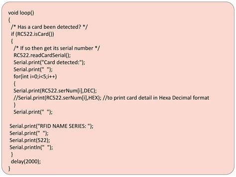 attendance system using mysql with raspberry pi and rfid rc522 pptx