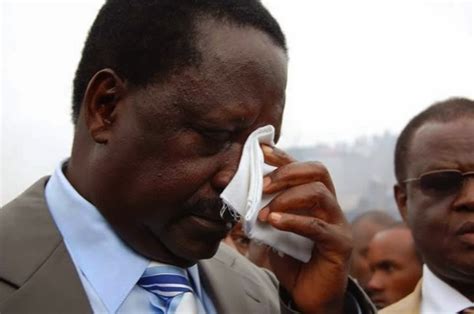 Video Raila Odinga Breaks In Tears As He Remembers The Killing Of Jacob