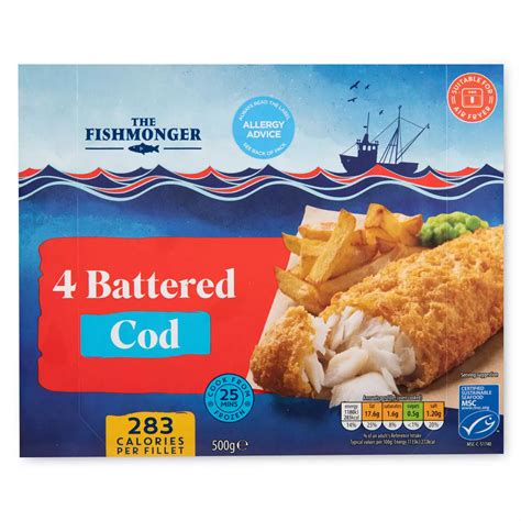 Battered Cod 4 Pack Aldi Uk