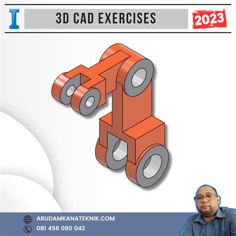 3d Cad Exercises 20 Autodesk Inventor 2023 Arudam Kana Teknik