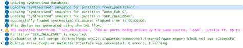 Solved Partition Export Issue When Design Block Reusing Was Used Intel Community