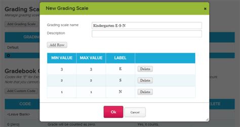 Gradebook Grading Scales For Kindergarten Quickschools Blog