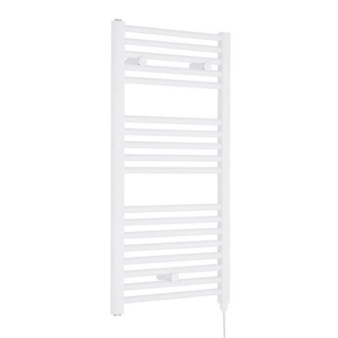 Electric Vertical Round Towel Rail With 18 Rails 920mm X 480mm 500