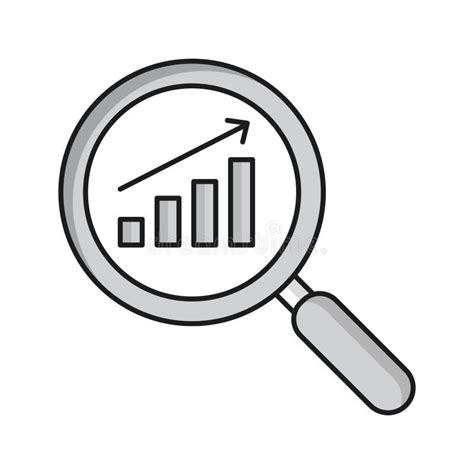 A Magnifying Glass Icon With A Graph Representing Data Analysis Data Exploration Data