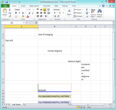 ประเภทของ cell และการจัด style ให้ cell ใน excel ด้วย apache poi programming hunter