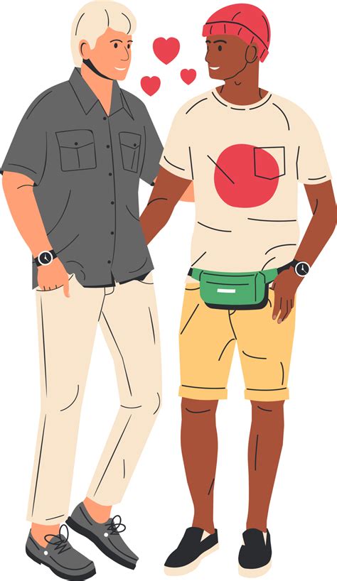 Multiethnic Gay Man Couple 35717785 Png