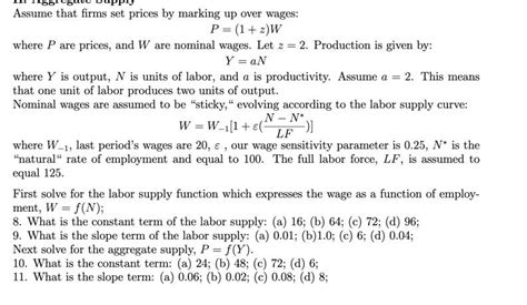Solved Problem Set 5 I Aggregate Demand Consider The Chegg Com