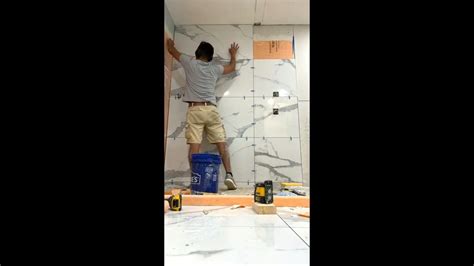 24x48 Tile Installation Youtube