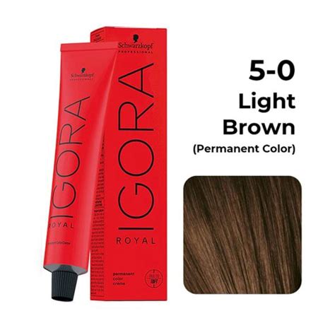 Buy Schwarzkopf Professional Igora Royal Permanent Color Creme 5 0