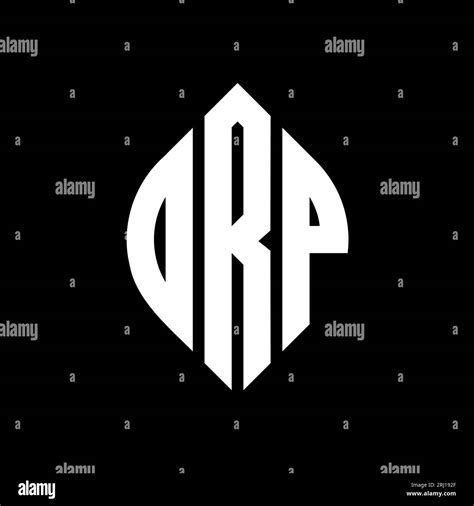 Drp Circle Letter Logo Design With Circle And Ellipse Shape Drp
