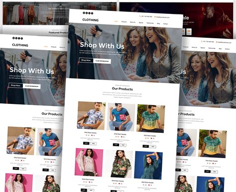 Clothing Brand Landing Page Behance