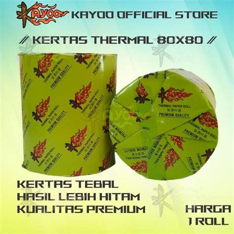 Jual Kertas Thermal 80x80 Struk Kasir Papper Roll Thermal Shopee