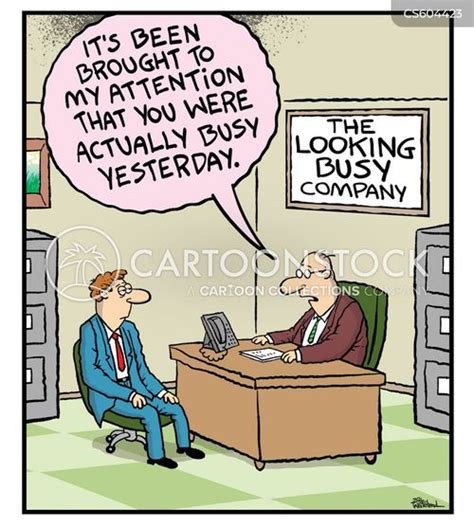 Funny Cartoon Office Workers