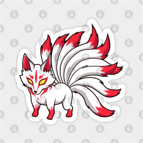 Japanese Yokai Figure Kawaii Kitsune Kawaii Kitsune Magnet