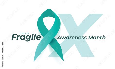 Fragile X Awareness Month Background Banner Card Poster Template Vector Illustration