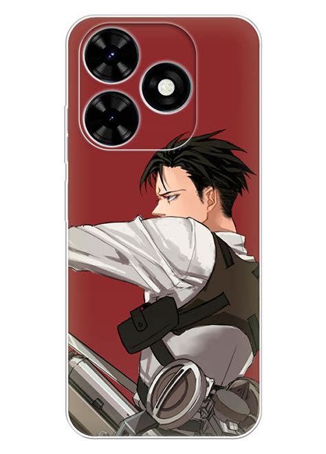 Tecno Spark 20c чехол Атака на титанов Леви Аккерман в бронежилете