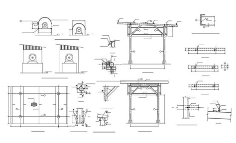 Autocad Drawing File Having The Of Connections Of Beam Column