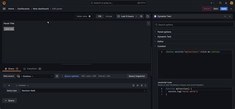 Unable To Perform Simple Hello World With Dynamic Text Plugin Grafana