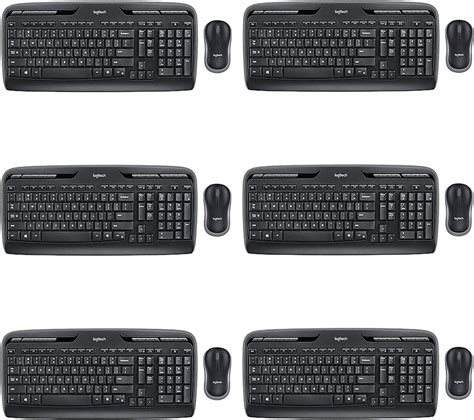 Logitech Mk320 Wireless Mouse And Keyboard Combo For Computers Laptops Bundle 6 Pack Amazon