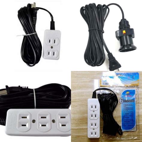 5 Meter Wire Cord Power Socket Wire Extension 2 3 4 Hole Shopee Philippines