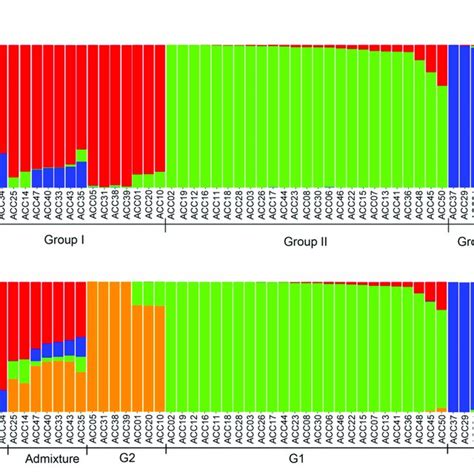 Population Structure Analysis Of The Panel Of Longan Genotypes Inferred