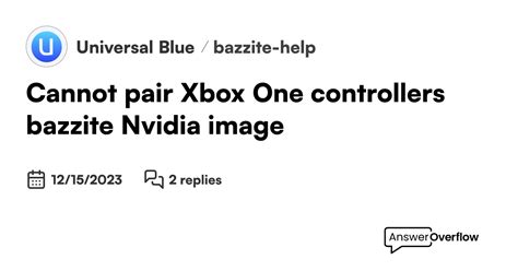 Cannot Pair Xbox One Controllers Bazzite Nvidia Image Universal Blue