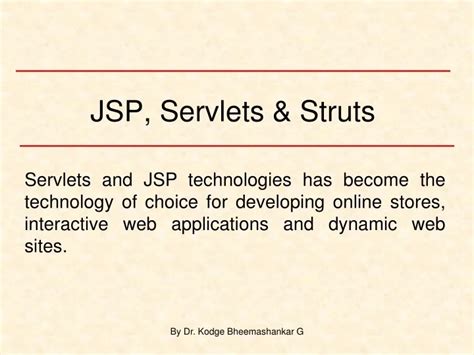 Ppt Introduction To Servlets And Jsp Technologies Powerpoint Presentation Id9382397