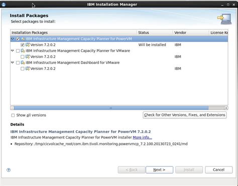 PowerVM Using The IBM Installation Manager GUI To Install Components