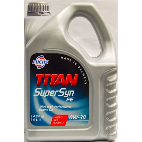 FUCHS TITAN SUPERSYN FE 0W-30 Моторное масло фукс с допуском Вольво ...