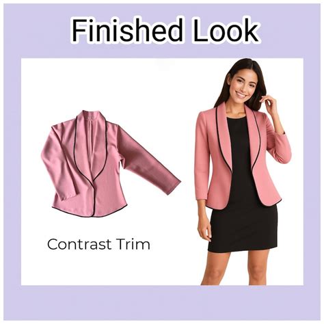 Blazer Sewing Pattern Pdf Jacket Pattern For Women Casual Open