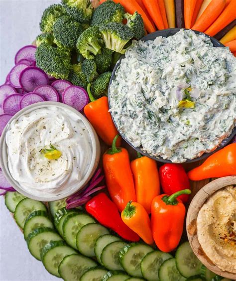 Crudite Platter Veggie Tray With Dips Modern Honey