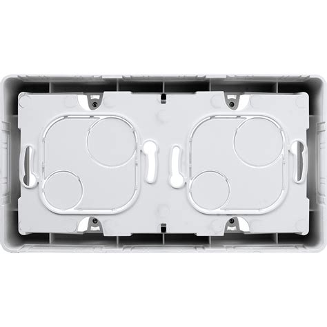 Коробка накладного монтажа - 2 поста - INSPIRIA - белый 673990 LG;673990