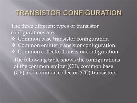 Introduction To Transistor And Explanation Pptx