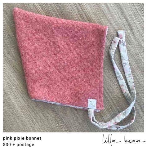 Pink Pixie Bonnet Size Medium — Lilla Bean