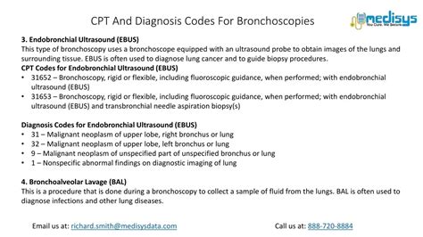 Ppt Cpt And Diagnosis Codes For Bronchoscopies Powerpoint Presentation Id 12152544