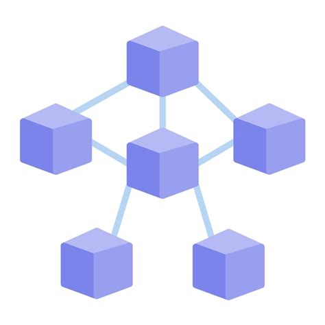 Premium Vector Blockchain Vector Illustration Style