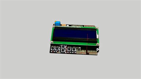LCD Keypad Shield 3d Model