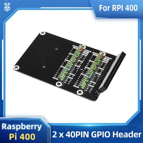 raspberry pi 400 gpio header adapter 2 x 40pin color coded header inclined type gpio expansion