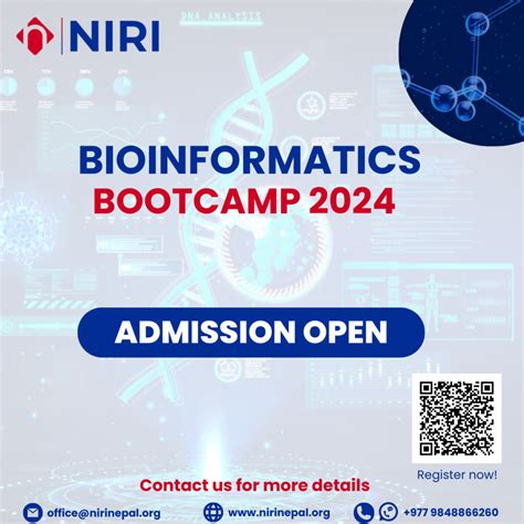 Admission Open For Niri Bioinformatics Bootcamp 2024