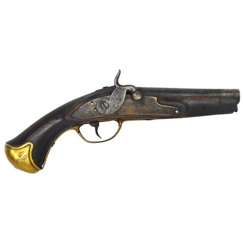 Handgun Percussion Flintlock Conversion 650 Bore Brass Buttcap