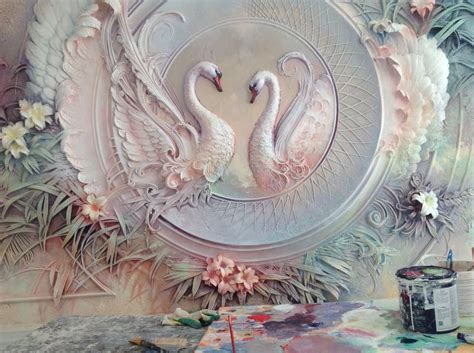 Георгий Тандашвили Окрашенные стены Художественные скульптуры Фреска искусство