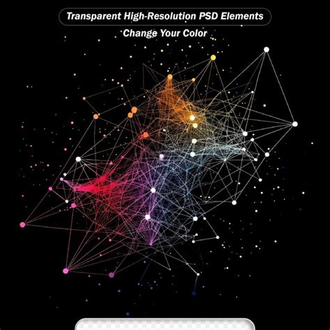 Premium Psd Abstract Dynamic Spot Of Nodes And Lines For Medicine