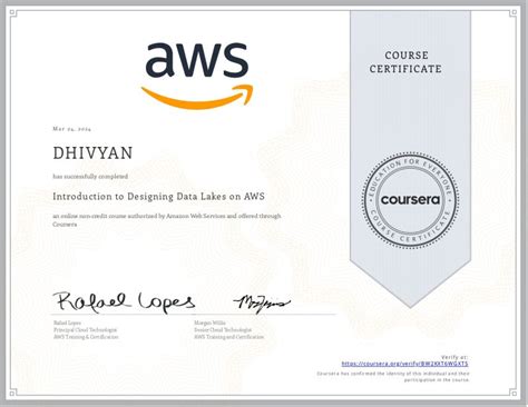 completed data lakes in aws course dhivyan n posted on the topic linkedin
