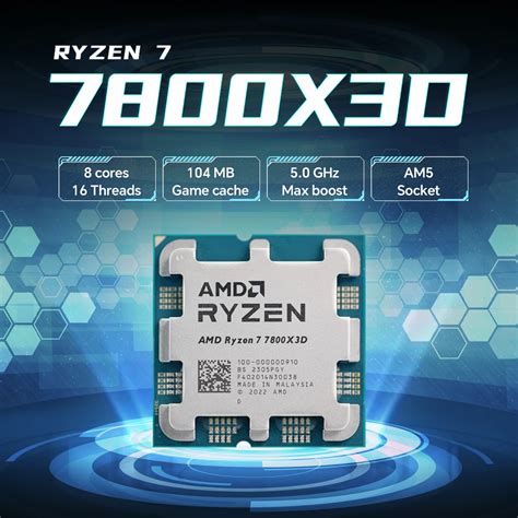 Processador Amd Ryzen 7 7800x3d 8 Núcleos 16 Threads 42 Ghz 5nm