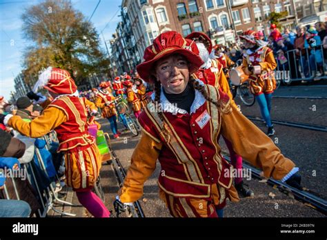On November 18th 2018 In Amsterdam Netherlands With More Than A Kilometre Of Floats And Boats