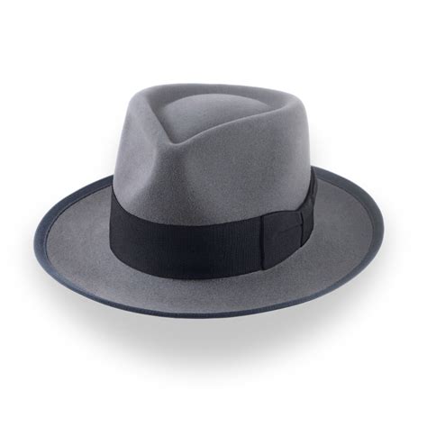 Classic Mens Fedora Hat In Grey Patron Agnoulita Hats