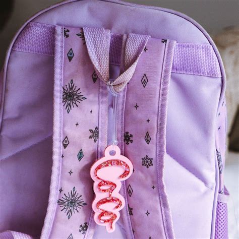 Custom Personalised Name Bag Tag Layered Acrylic Oh Coco